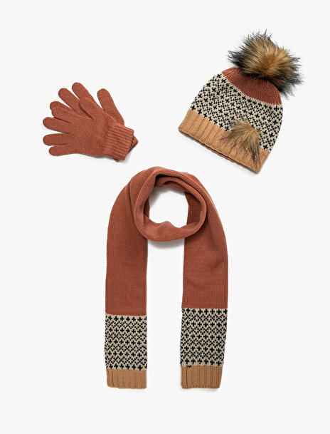 Koton Kız Çocuk Ponponlu Örgü Bere