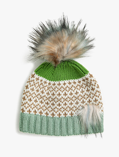 Koton Kız Çocuk Ponponlu Örgü Bere