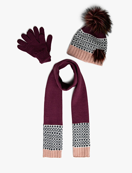 Koton Kız Çocuk Ponponlu Örgü Bere