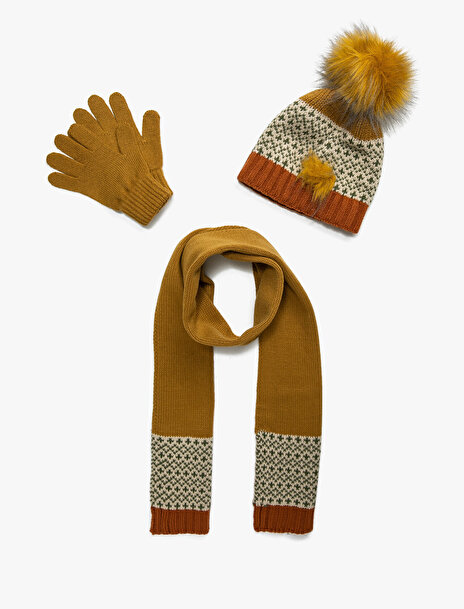 Koton Kız Çocuk Ponponlu Örgü Bere