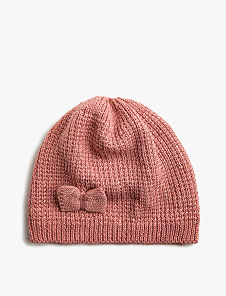 Koton Kız Çocuk Pamuklu Fiyonklu Bere