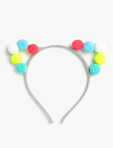 Koton Kız Çocuk Renkli Ponponlu Taç