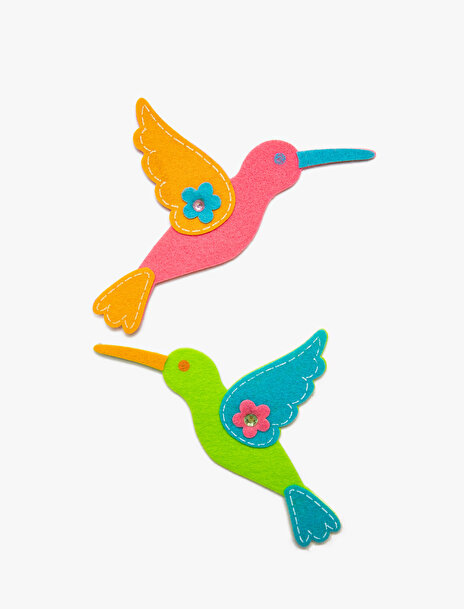 Koton Kadın 2'li Kuş Keçe Sticker Koton Kadın 2'li Kuş Keçe Sticker