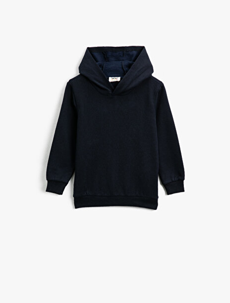 Koton Erkek Çocuk Kapüsonlu Basic Uzun Kollu Sweatshirt Koton Erkek Çocuk Kapüsonlu Basic Uzun Kollu Sweatshirt