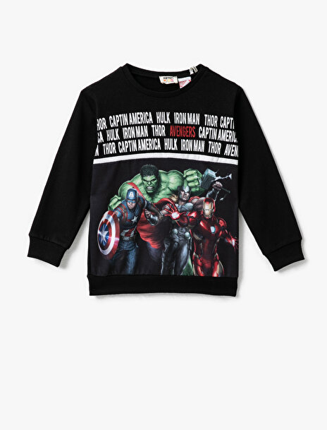 Koton Erkek Çocuk Avengers Lisanslı Baskılı Bisiklet Yaka Uzun Kollu Sweatshirt Koton Erkek Çocuk Avengers Lisanslı Baskılı Bisiklet Yaka Uzun Kollu Sweatshirt