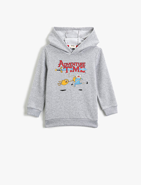 Koton Erkek Çocuk Adventure Time Lisanslı Baskılı Kapüşonlu Uzun Kollu Sweatshirt Koton Erkek Çocuk Adventure Time Lisanslı Baskılı Kapüşonlu Uzun Kollu Sweatshirt