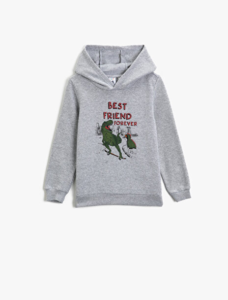 Koton Erkek Çocuk Kapüsonlu Yazili Baskili Uzun Kollu Sweatshirt Koton Erkek Çocuk Kapüsonlu Yazili Baskili Uzun Kollu Sweatshirt