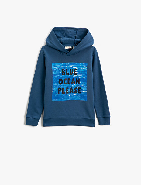 Koton Erkek Çocuk Organik Pamuklu Kapüsonlu Yazili Baskili Sweatshirt Koton Erkek Çocuk Organik Pamuklu Kapüsonlu Yazili Baskili Sweatshirt