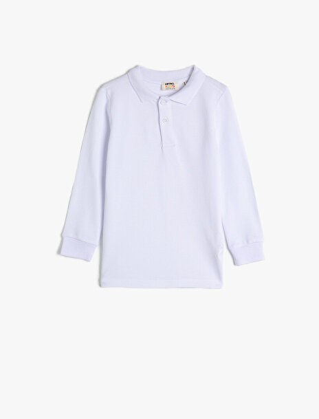 Koton Erkek Çocuk Pamuklu Uzun Kollu Polo Yaka Tişört