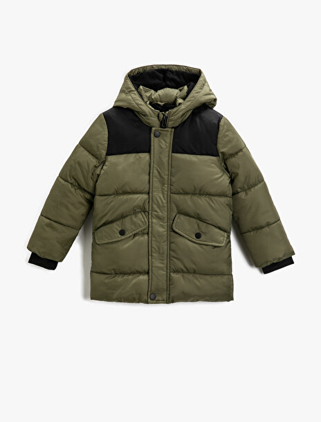 Koton Erkek Çocuk Kapüşonlu Şişme Kaban