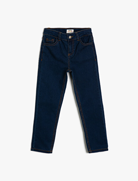 Koton Erkek Çocuk Slim Fit Comfort Strech Pamuklu Cepli Jean Pantolon Koton Erkek Çocuk Slim Fit Comfort Strech Pamuklu Cepli Jean Pantolon