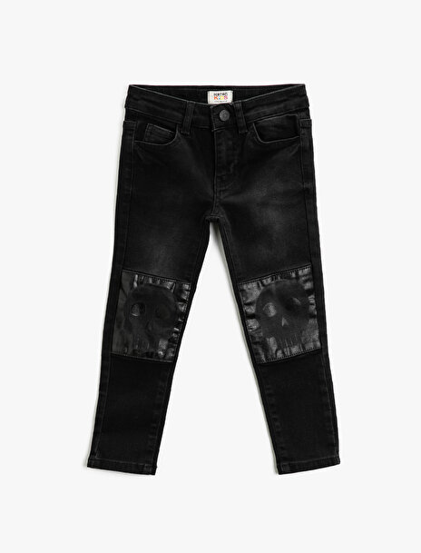 Koton Erkek Çocuk Pamuklu Normal Bel Baskılı Jean Pantolon Koton Erkek Çocuk Pamuklu Normal Bel Baskılı Jean Pantolon
