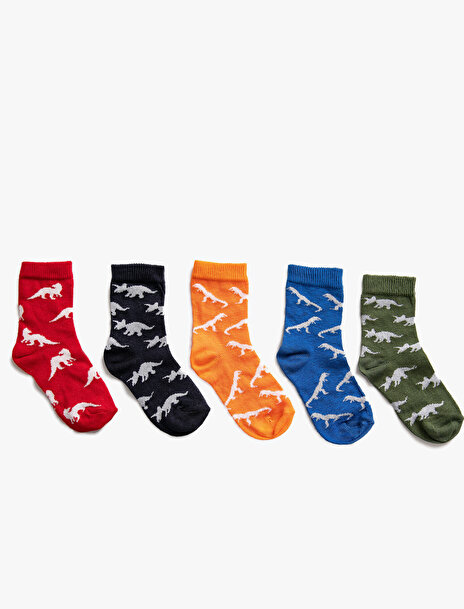 Koton Erkek Çocuk Erkek Çocuk 5'li Desenli Çorap Seti