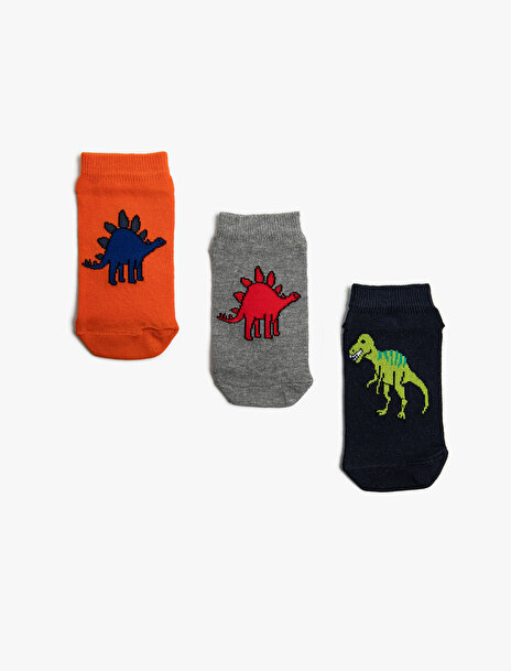Koton Erkek Çocuk Erkek Çocuk 3'lü Desenli Çorap Seti