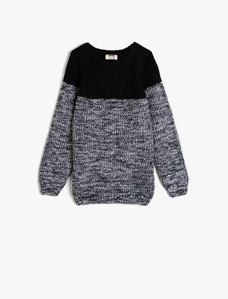 Koton Erkek Çocuk Bisiklet Yaka Uzun Kollu Örgü Triko Kazak Koton Erkek Çocuk Bisiklet Yaka Uzun Kollu Örgü Triko Kazak