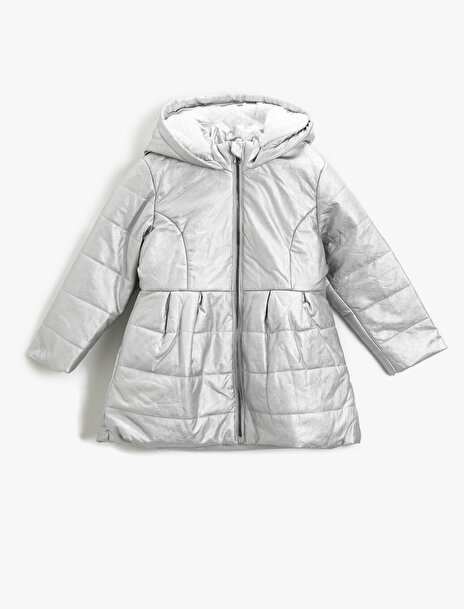 Koton Kız Çocuk Kapşonlu Kaban Piliseli