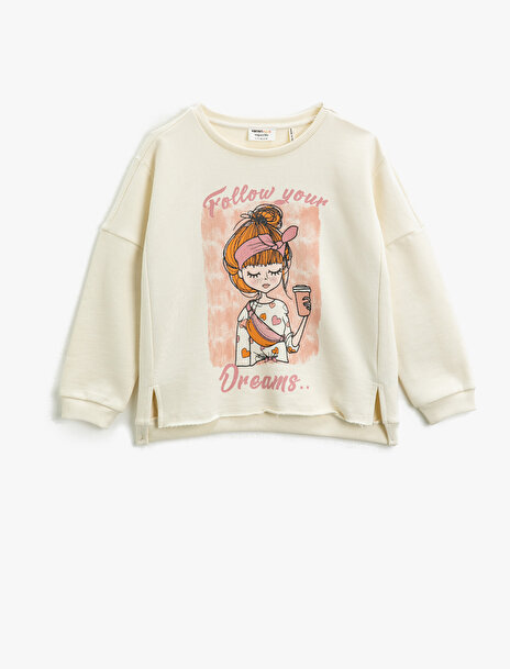 Koton Kız Çocuk Respect Life - Yaşama Saygı -  Organik Pamuklu Bisiklet Yaka Baskılı Uzun Kollu Sweatshirt Koton Kız Çocuk Respect Life - Yaşama Saygı -  Organik Pamuklu Bisiklet Yaka Baskılı Uzun Kollu Sweatshirt
