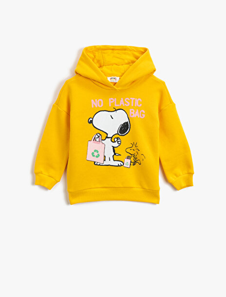 Koton Kız Çocuk Kapüşonlu Snoopy Lisanslı Baskılı Uzun Kollu Sweatshirt Koton Kız Çocuk Kapüşonlu Snoopy Lisanslı Baskılı Uzun Kollu Sweatshirt