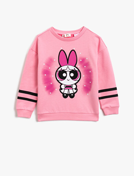 Koton Kız Çocuk Powerpuff Girl Lisanslı Baskılı Bisiklet Yaka Pamuklu Sweatshirt Koton Kız Çocuk Powerpuff Girl Lisanslı Baskılı Bisiklet Yaka Pamuklu Sweatshirt