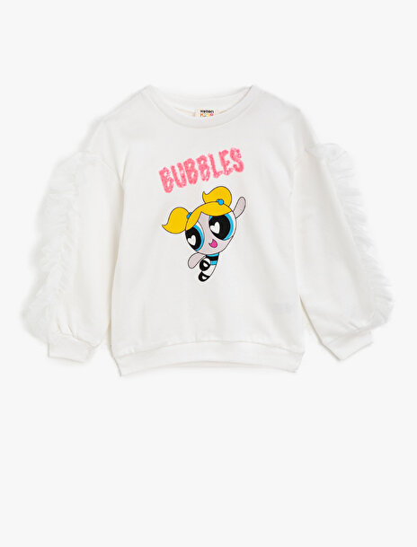 Koton Kız Çocuk Pamuklu Power Puff Lisanslı Baskılı Bisiklet Yaka Sweatshirt Koton Kız Çocuk Pamuklu Power Puff Lisanslı Baskılı Bisiklet Yaka Sweatshirt