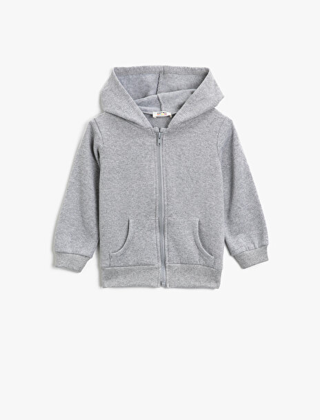 Koton Kız Çocuk Respect Life - Yaşama Saygı - Kapüşonlu Uzun Kollu Fermuarlı Cepli Sweatshirt Koton Kız Çocuk Respect Life - Yaşama Saygı - Kapüşonlu Uzun Kollu Fermuarlı Cepli Sweatshirt