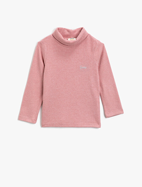 Koton Kız Çocuk Dik Yaka Basic Tişört