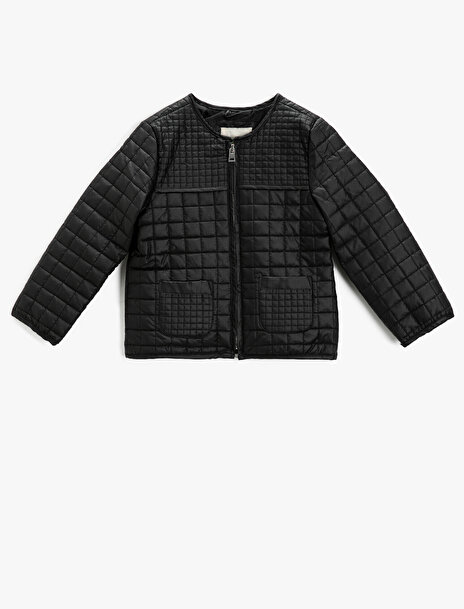 Koton Kız Çocuk Kapitone Fermuarlı Ceket