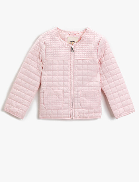 Koton Kız Çocuk Kapitone Fermuarlı Ceket