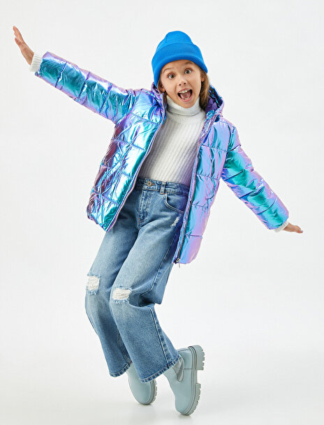 Koton Kız Çocuk Kapüşonlu Puffer Kaban Koton Kız Çocuk Kapüşonlu Puffer Kaban