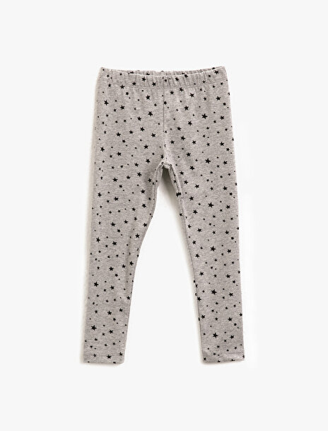 Koton Kız Çocuk Baskılı Normal Bel Tayt