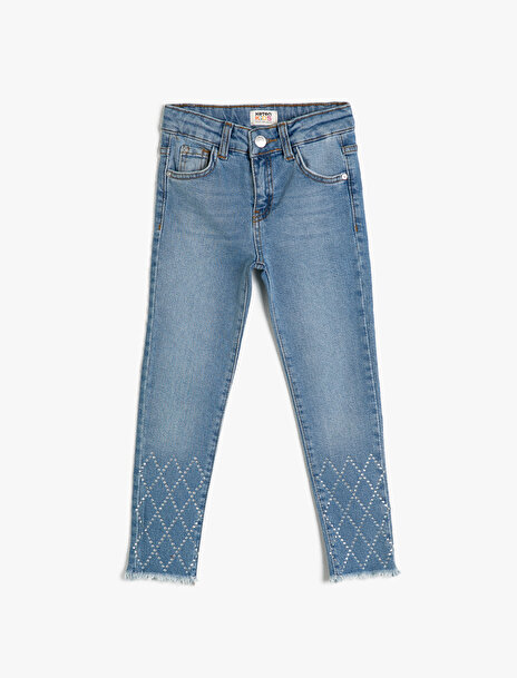 Koton Kız Çocuk Süsleme Detaylı Jean Koton Kız Çocuk Süsleme Detaylı Jean