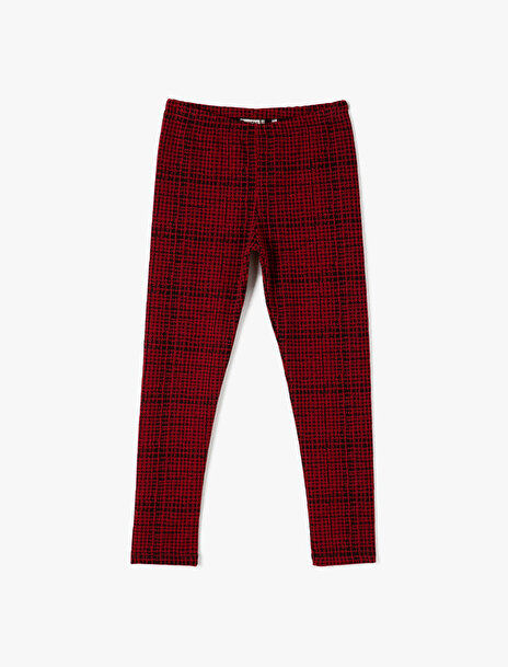 Koton Kız Çocuk Renkli Kareli Tayt Koton Kız Çocuk Renkli Kareli Tayt