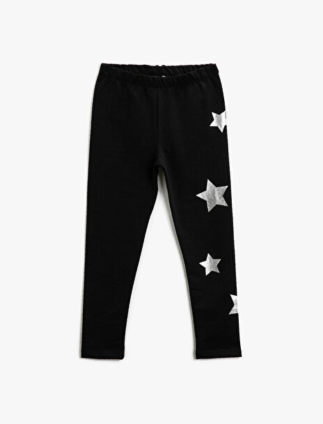 Koton Kız Çocuk Baskılı Normal Bel Tayt