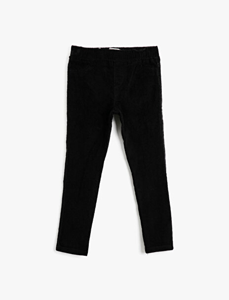 Koton Kız Çocuk Kadife Pamuklu Cepli Normal Bel Pantolon Koton Kız Çocuk Kadife Pamuklu Cepli Normal Bel Pantolon