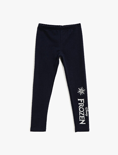 Koton Kız Çocuk Frozen Lisanslı Baskılı Normal Bel Tayt