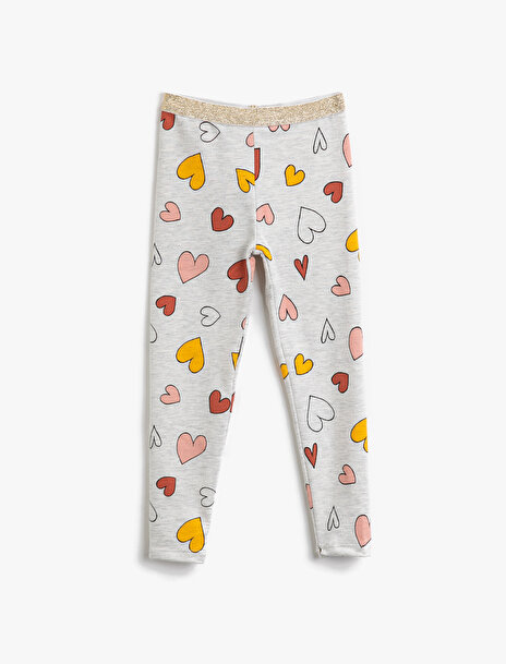 Koton Kız Çocuk Organik Pamuklu Baskili Normal Bel Tayt Koton Kız Çocuk Organik Pamuklu Baskili Normal Bel Tayt