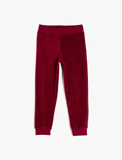 Koton Kız Çocuk Kadife Eşofman Altı