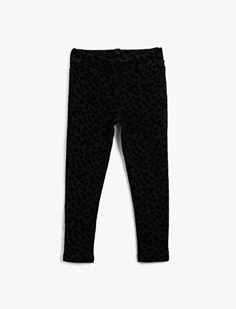 Koton Kız Çocuk Normal Bel Leopar Desenli Tayt