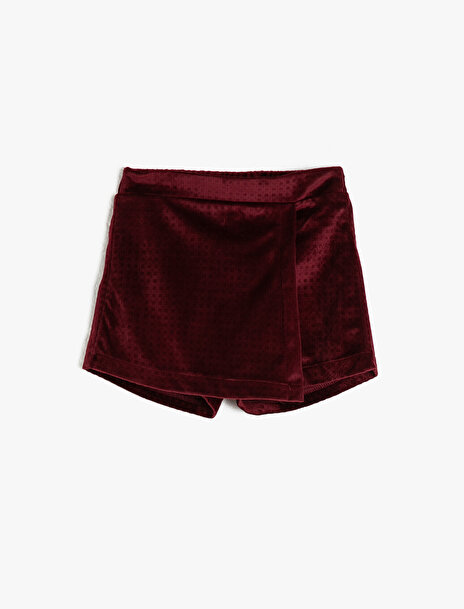 Koton Kız Çocuk Normal Bel Kadife Şort Etek