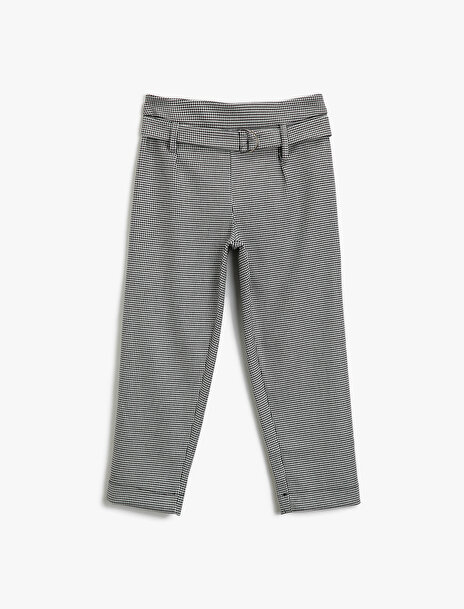 Koton Kız Çocuk Kemerli Kazayağı Pantolon