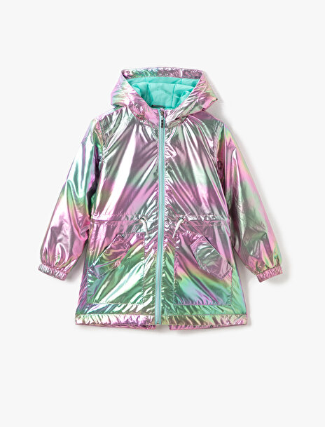 Koton Kız Çocuk Kapüşonlu Fermuarlı Yağmurluk Koton Kız Çocuk Kapüşonlu Fermuarlı Yağmurluk