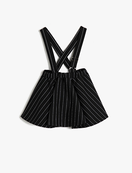 Koton Kız Çocuk Çizgili Askı Detaylı Etek