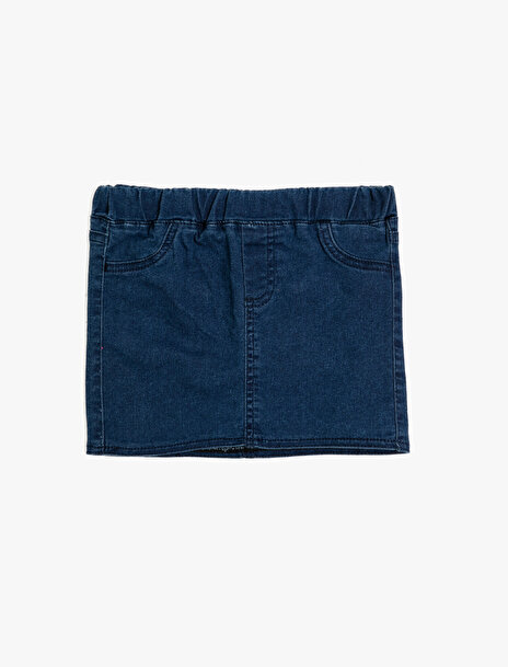 Koton Kız Çocuk Pamuklu Cepli Jean Etek Koton Kız Çocuk Pamuklu Cepli Jean Etek