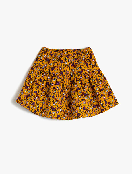 Koton Kız Çocuk Pamuklu Çiçek Desenli Etek