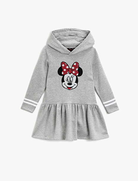 Koton Kız Çocuk Minnie Mouse Lisanslı Baskılı Uzun Kollu Kapüşonlu Elbise Koton Kız Çocuk Minnie Mouse Lisanslı Baskılı Uzun Kollu Kapüşonlu Elbise