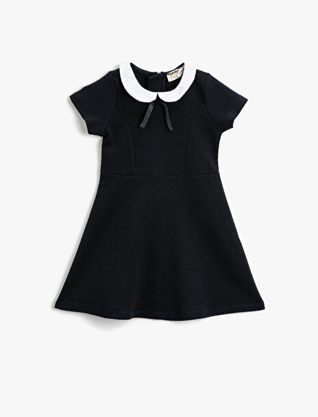 Koton Kız Çocuk Kısa Kollu Bebe Yaka A Kesim Elbise