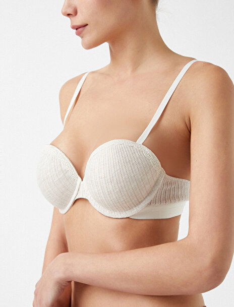 Koton Kadın Organik Pamuklu Ekstra Dolgulu Balenli Sütyen Maximizer Sütyen