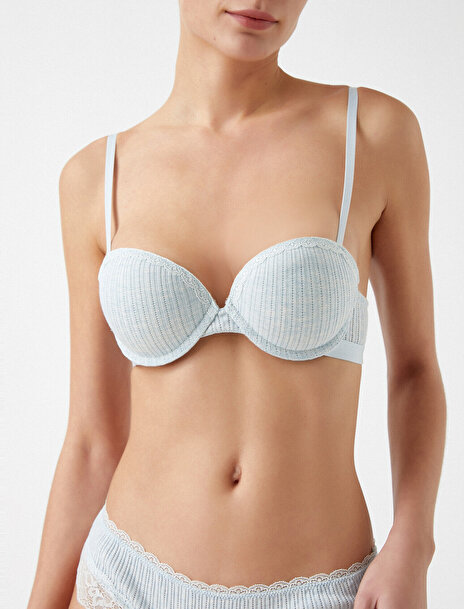 Koton Kadın Organik Pamuklu Ekstra Dolgulu Balenli Sütyen Maximizer Sütyen