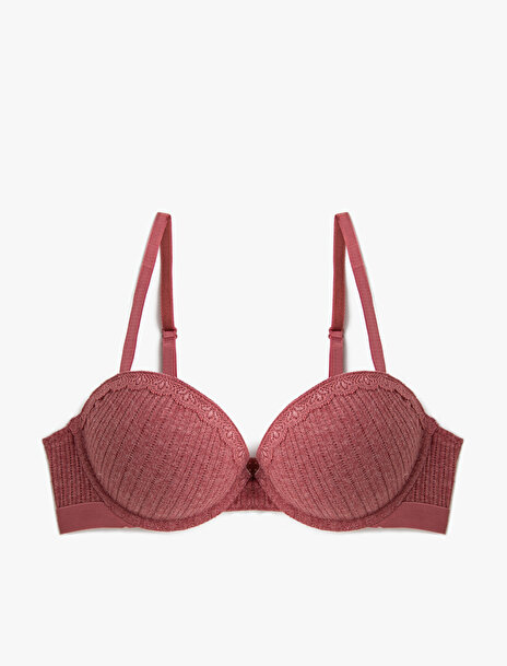 Koton Kadın Organik Pamuklu Ekstra Dolgulu Balenli Sütyen Maximizer Sütyen