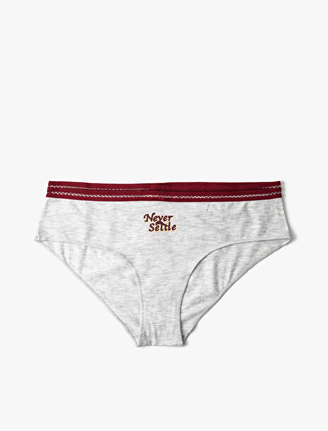 Koton Kadın Sloganlı Hipster Külot